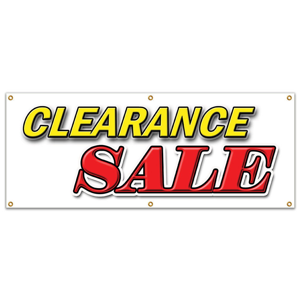SignMission CLEARANCE SALE BANNER SIGN Retail Sign Signs Store 50% Off ...