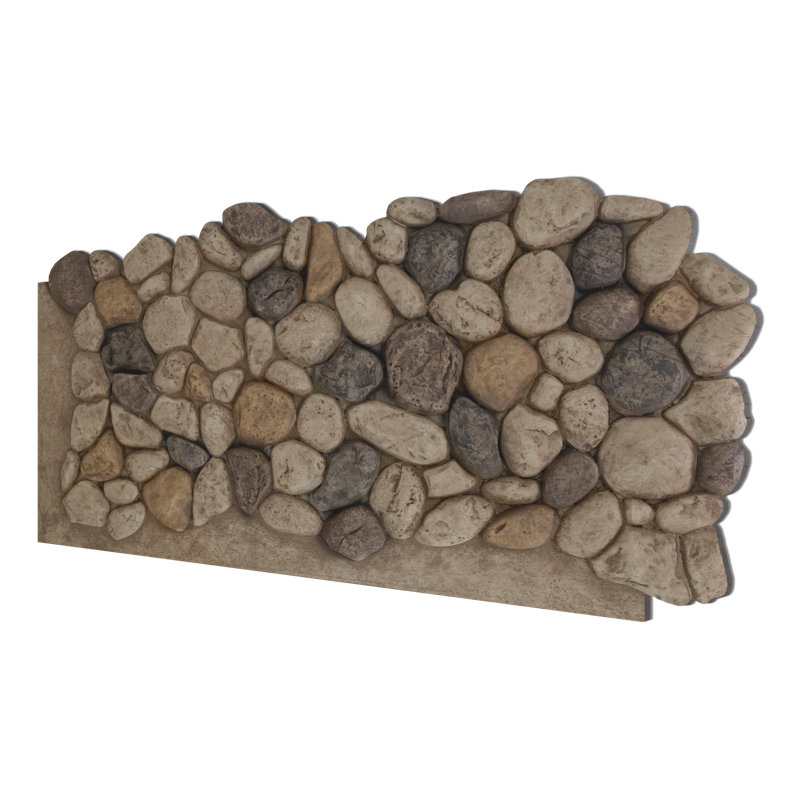 Panels Decor 48-1/2" x 25" Faux River Rock Wall Paneling | Wayfair
