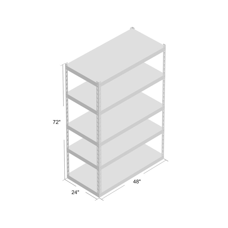 Gladiator® 48" Wide EZ Connect Rack With Five Deep Shelves & Reviews ...