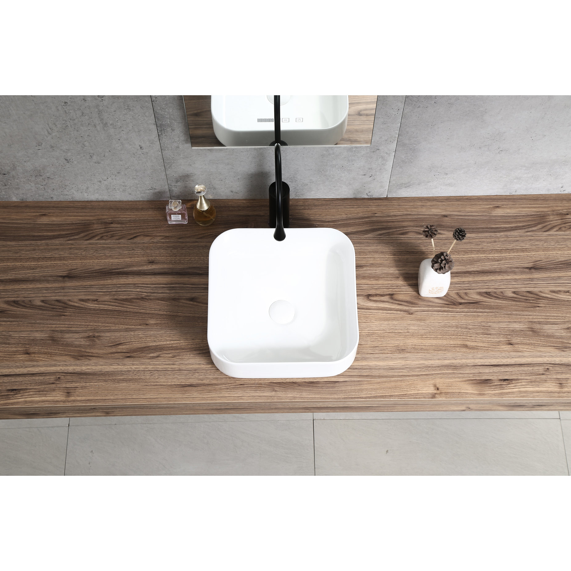 Ebern Designs Wilfong White Ceramic Countertop Basin - Stain ...