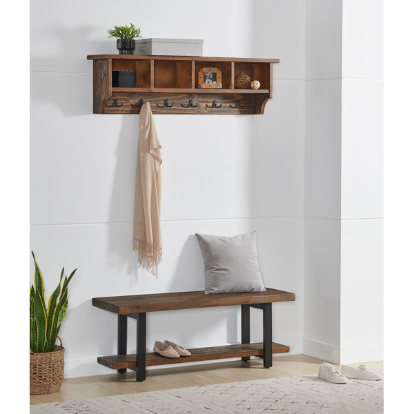 Trent Austin Design® Rundell 48" Wide Rustic Industrial Solid Wood And ...