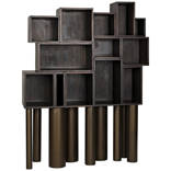 Noir Cubist Geometric Bookcase - Wayfair Canada