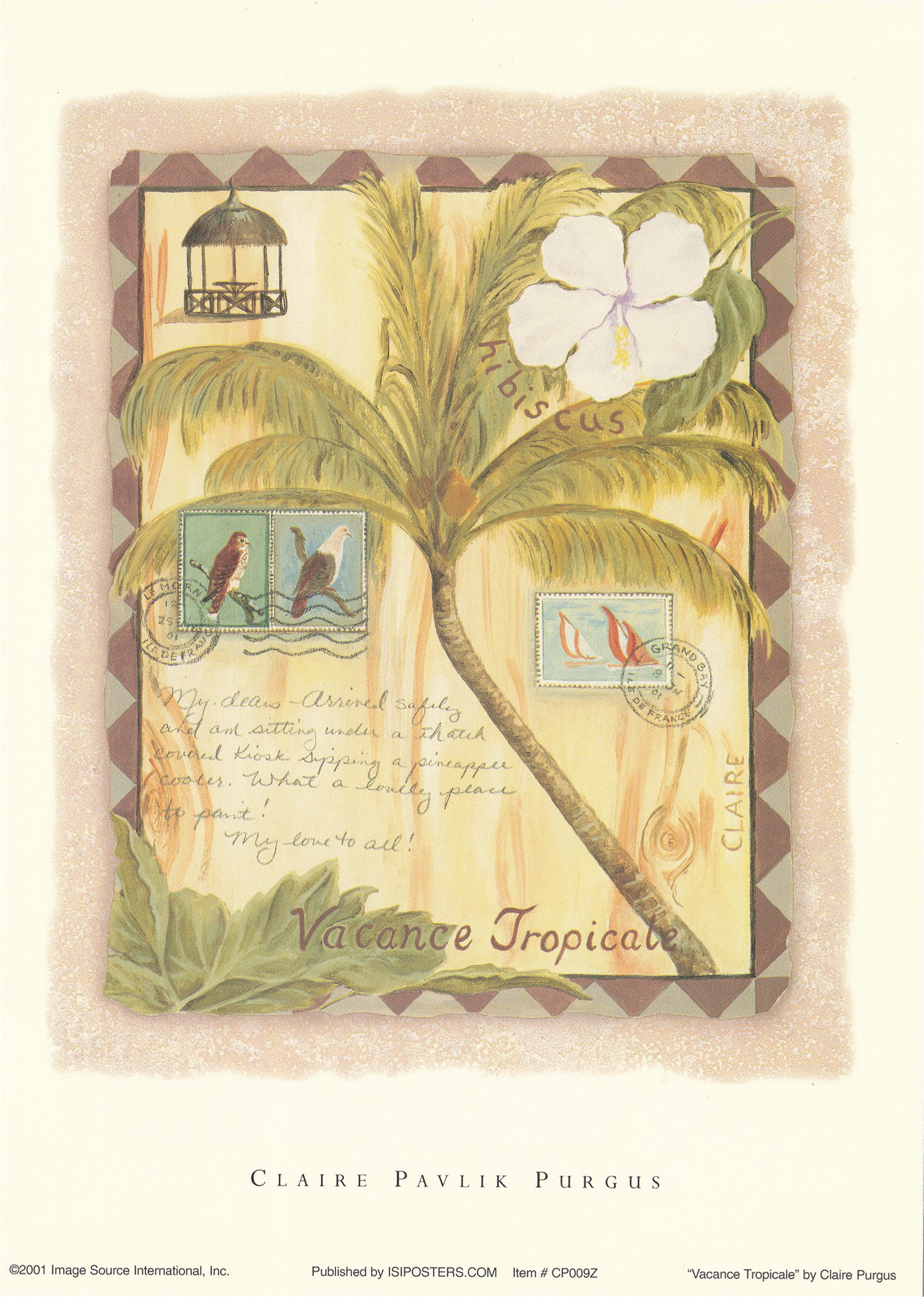 Bay Isle Home™ Vacance Tropicale by Clair Purgus - Unframed Graphic Art ...