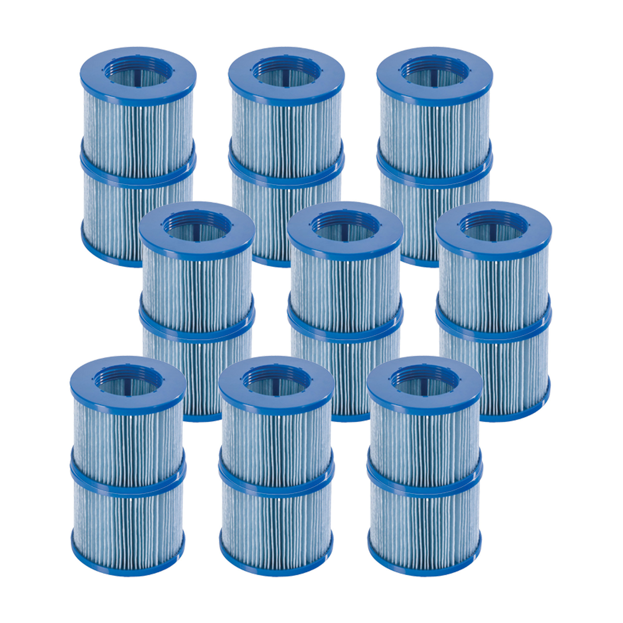RELXTIME 18 Pack Blue Spa Filter Cartridges, Pool Hot Tub Filters ...