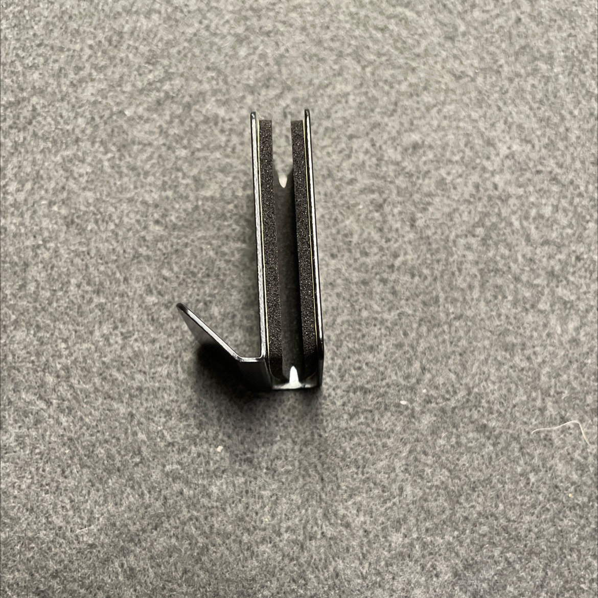 D. Lawless Hardware Right Hand Glass Door Finger Pull Flat Black | Wayfair