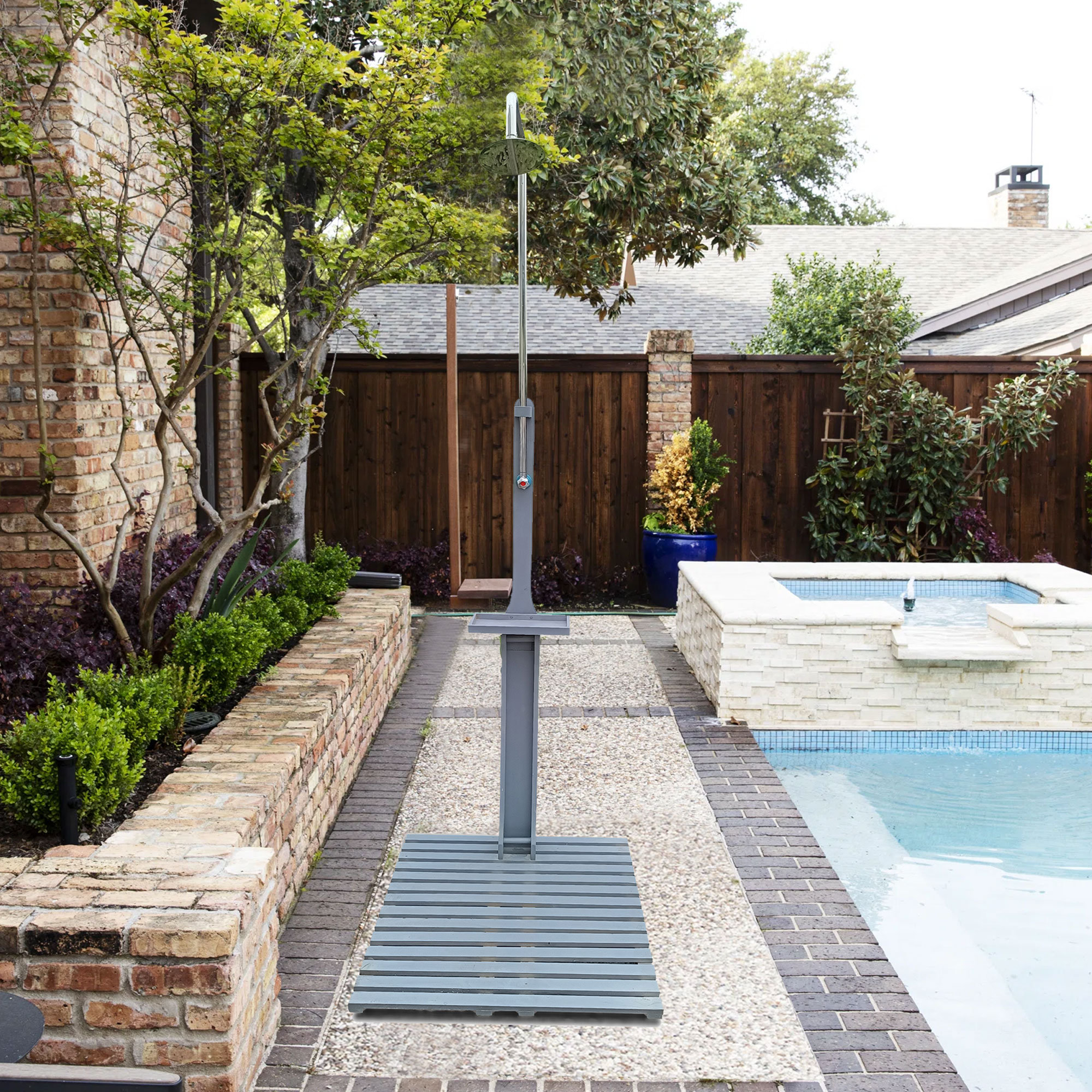 eMerit Home Freestanding Outdoor Shower - Wayfair Canada