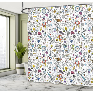 Ivy Bronx Science Shower Curtain Science | Wayfair