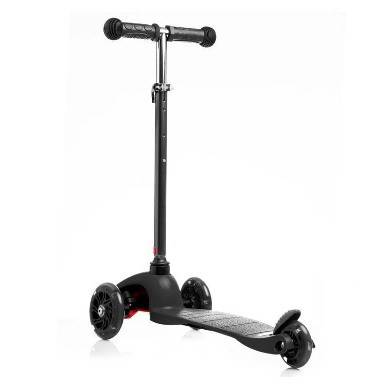 Rugged Racers Rugged Racer Mini 3-Wheel Scooter With LED Lights - Black ...