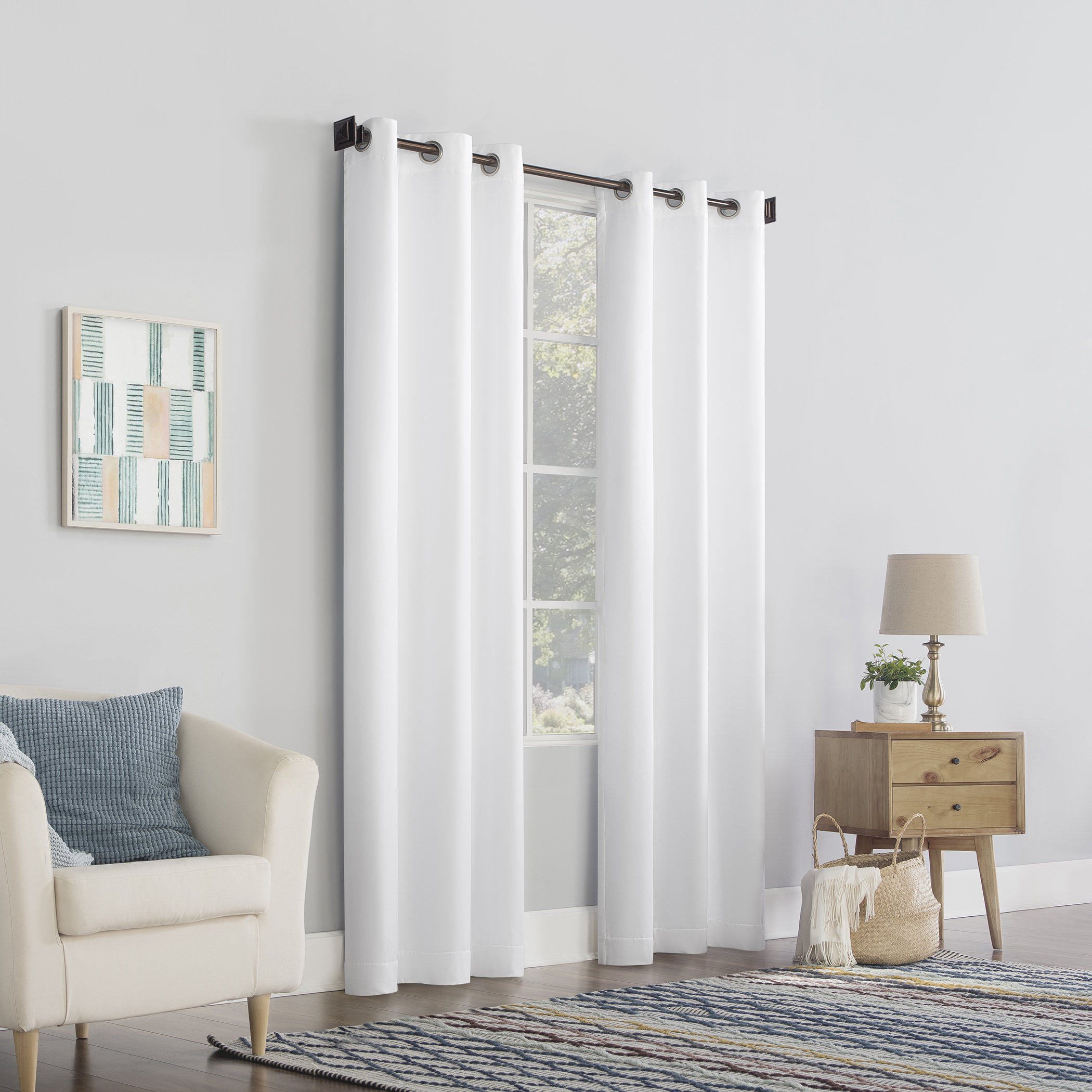 Latitude Run® Coel Textured Draft Shield Fleece Insulated Room ...