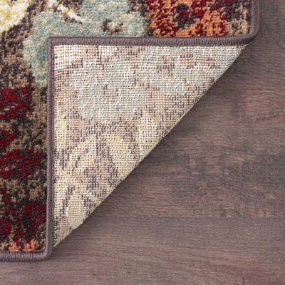 Red Barrel Studio® Highfill Performance Brown Rug & Reviews | Wayfair