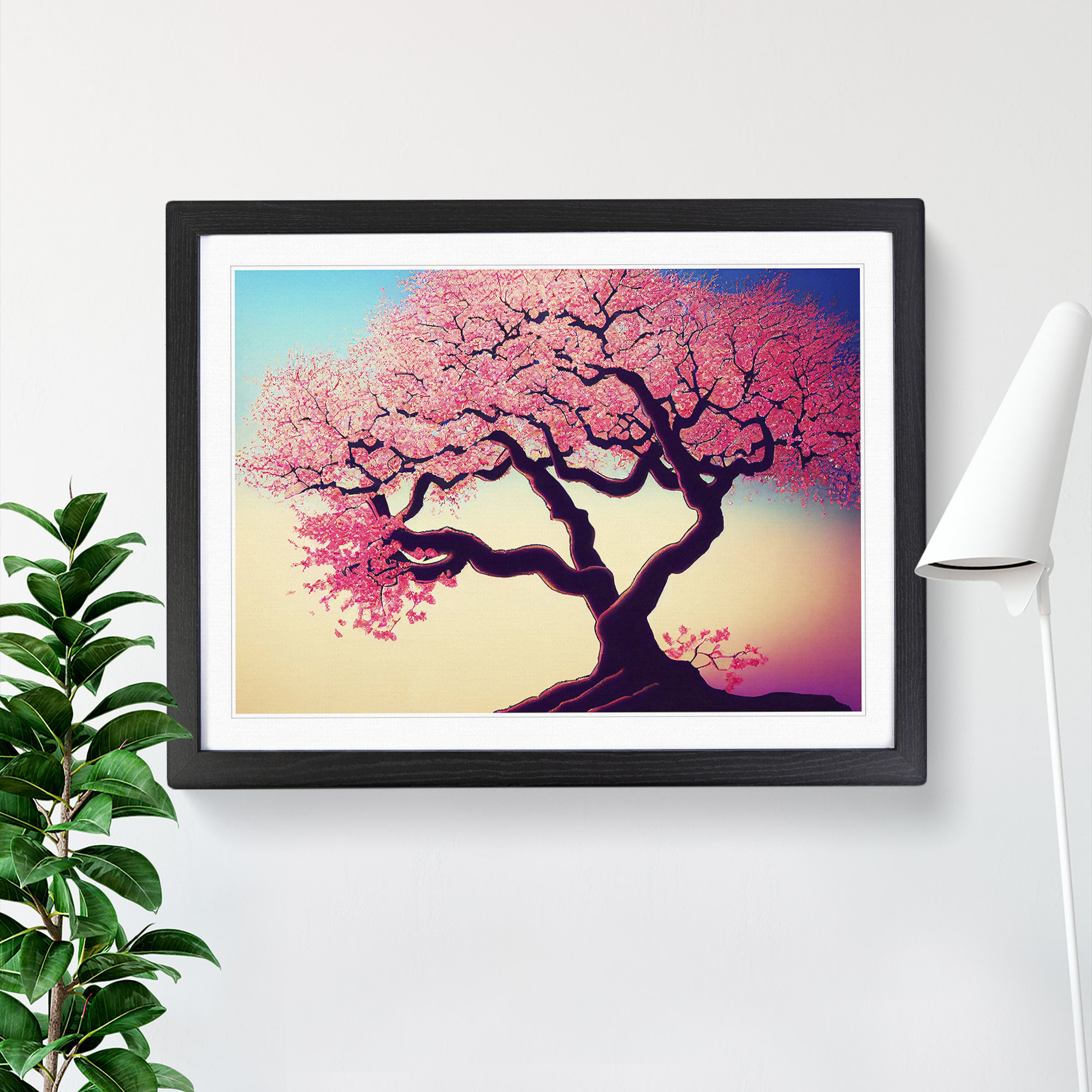 Marlow Home Co. Astounding Cherry Blossom Tree - Picture Frame Graphic ...