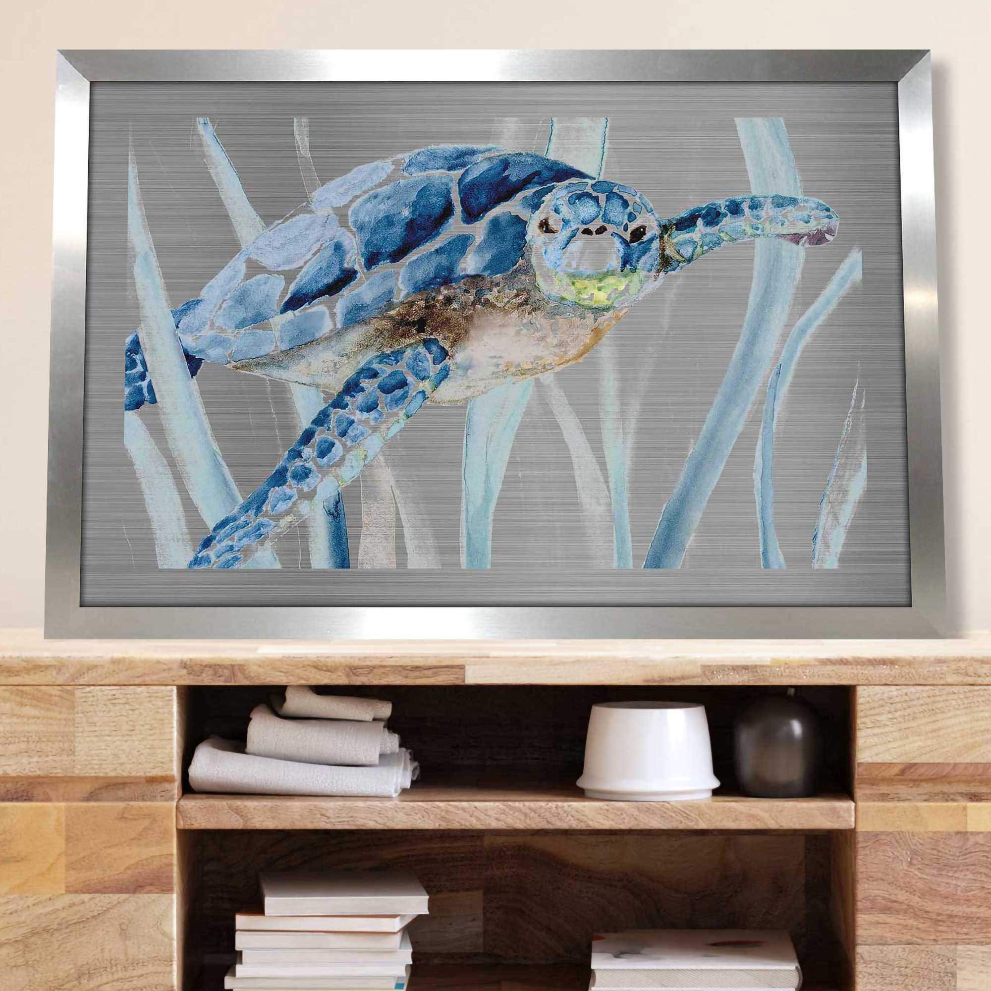 PicturePerfectInternational " Turtle In Seagrass I " | Wayfair