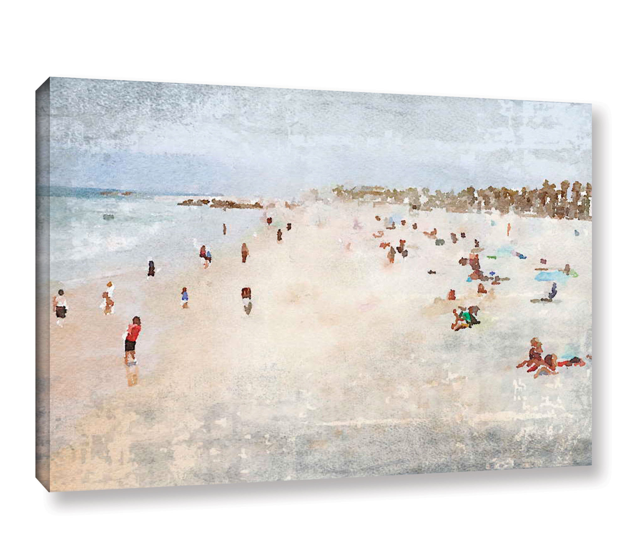 Highland Dunes 'On the Beach 1' Print on Canvas | Wayfair