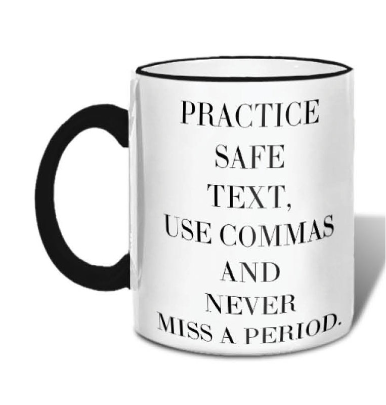 Retrospect Group Practice Safe Text Coffee Mug & Reviews | Wayfair