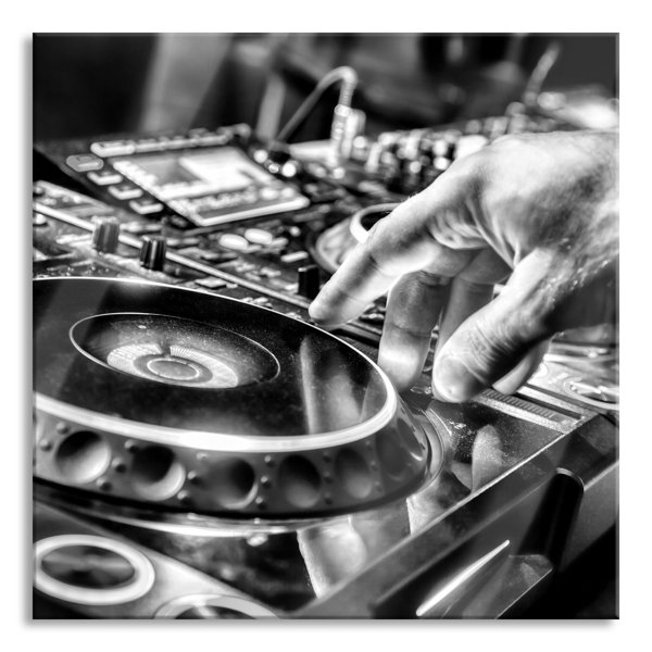 Brayden Studio Dj Decks, Cool Music - No Frame Print on Glass | Wayfair ...