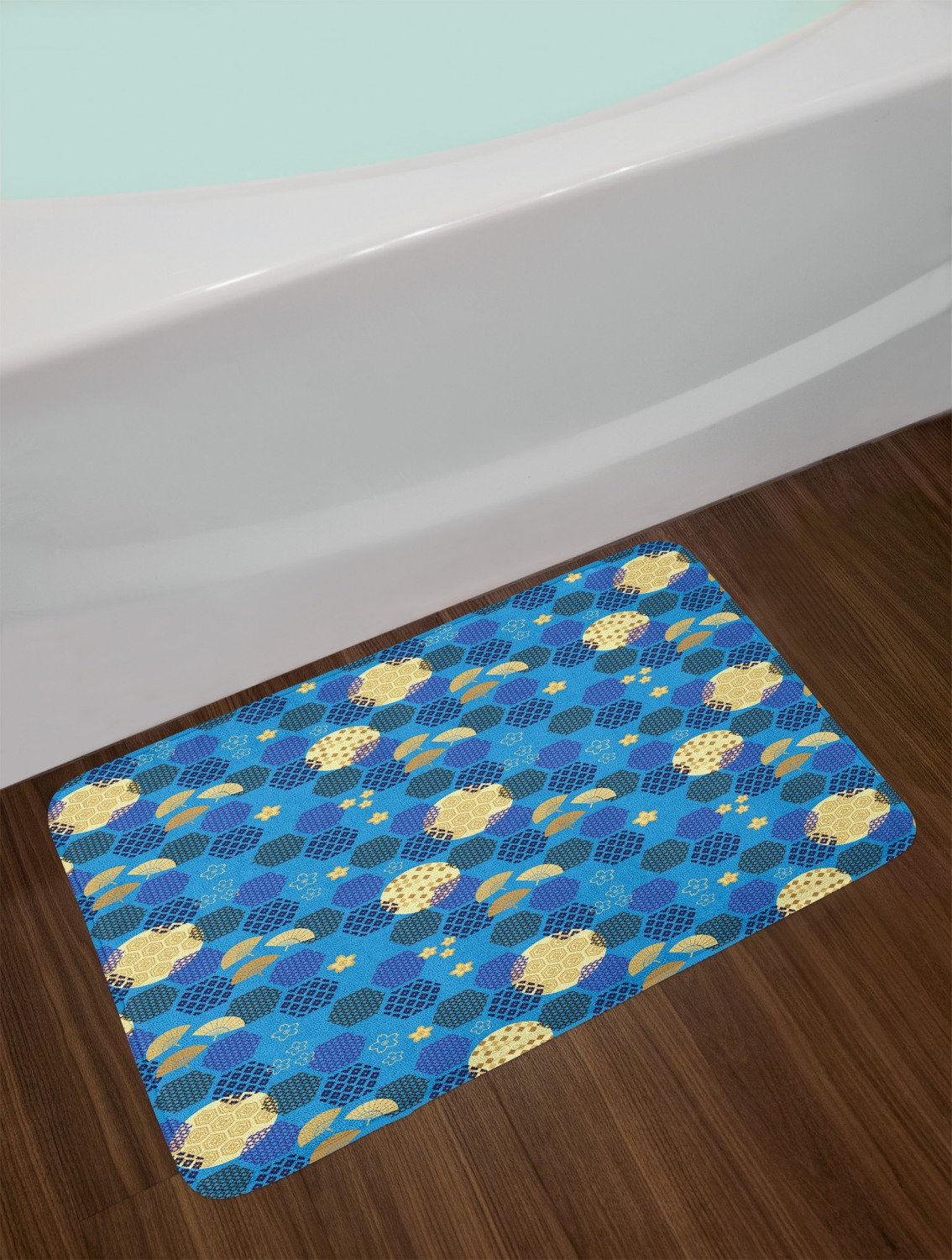 East Urban Home Folkloric Ornamental Hexagons Ethnic Fans and Flowers ...