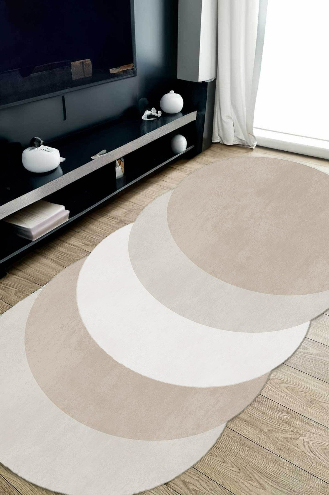 Wrought Studio Oval Hilwert Area Rug with Non-Slip Backing | Wayfair