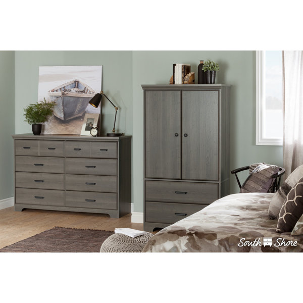 South Shore Versa Manufactured Wood Armoire & Reviews | Wayfair