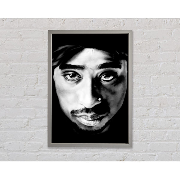 Bright Star Tupac Face - Single Picture Frame Art Prints on Canvas ...