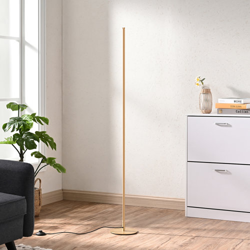 Gold Floor Lamps You'll Love | Wayfair