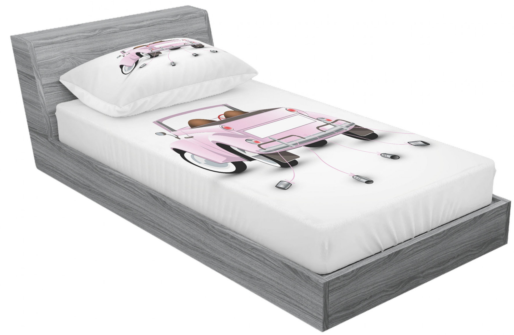 Ambesonne Cars Sheet Set | Wayfair