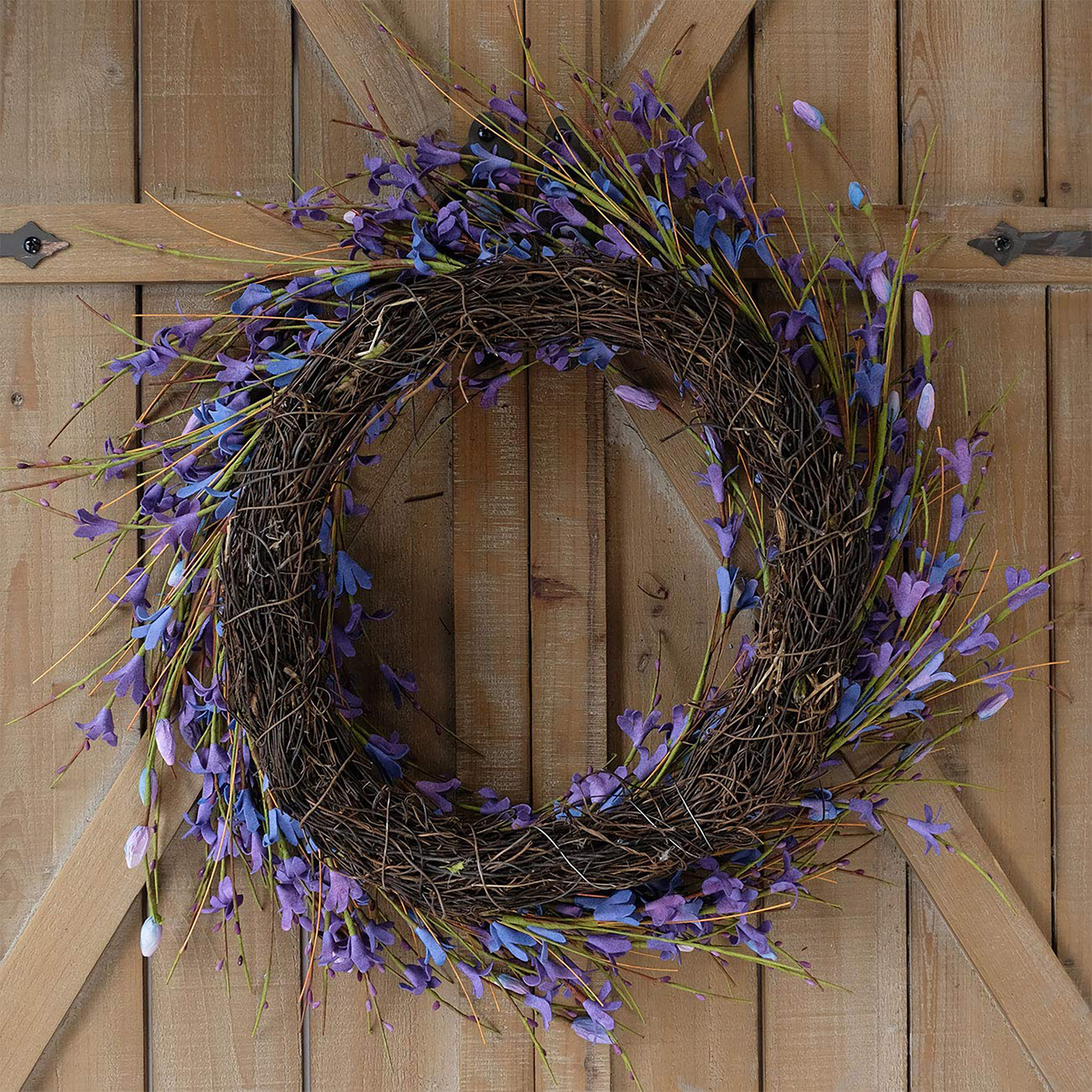 One Allium Way® 18inch Artificial Forsythia Flower Wreath | Wayfair
