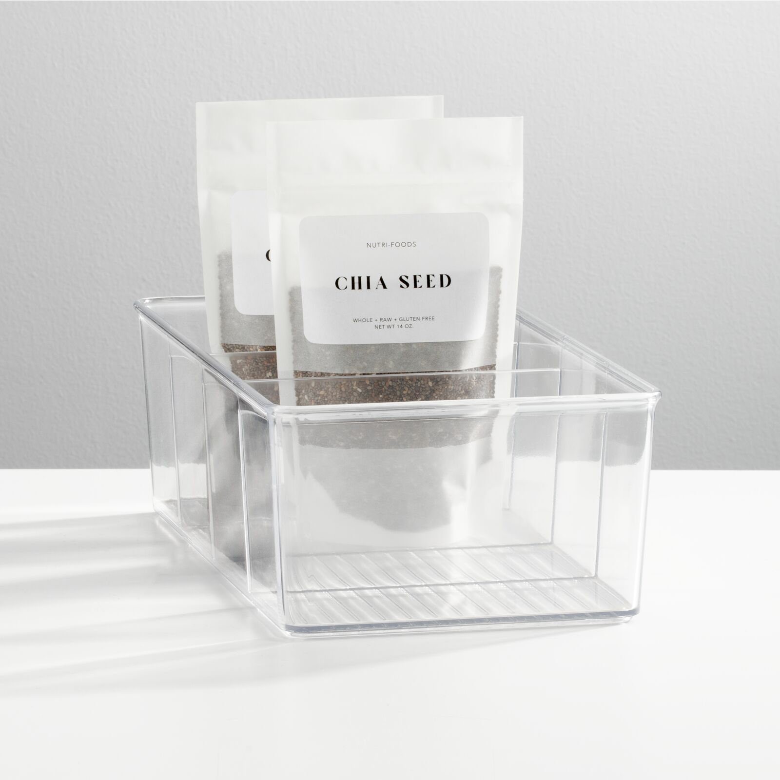 mDesign 4-Section Plastic Plastic | Wayfair