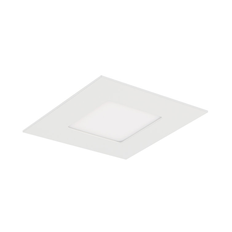 WAC Limited Lotos 4in LED White Square Recessed Light Kit With 5 Color ...