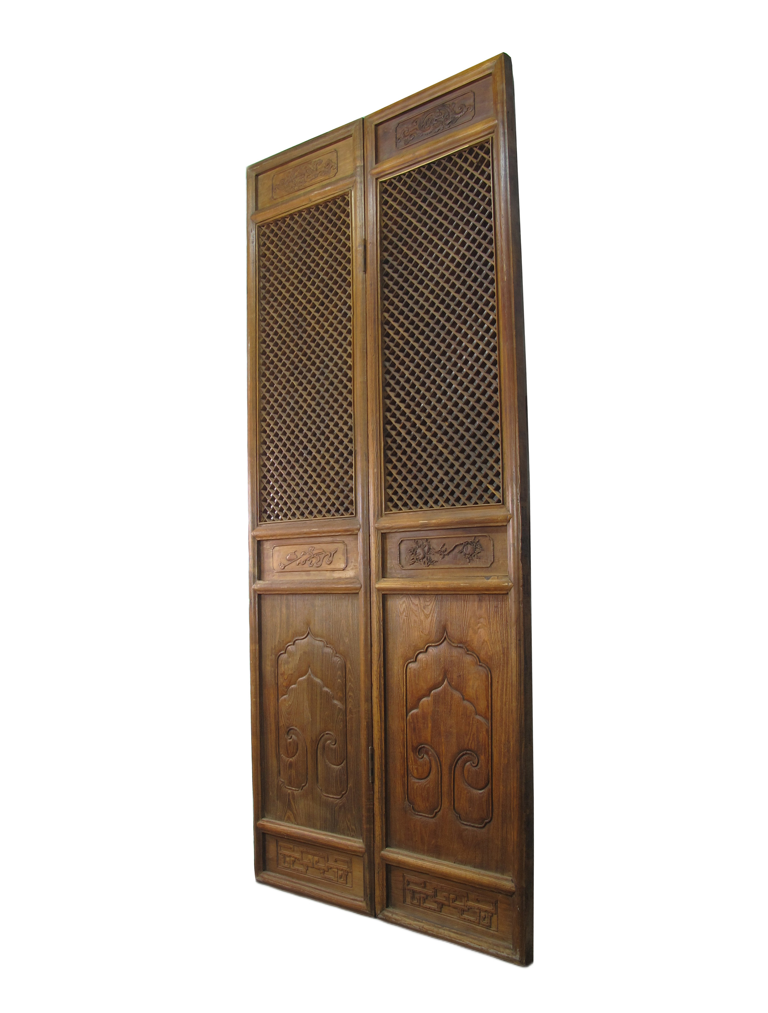 DYAG East Asian Classic Stained Wood Pivot Screen Doors | Perigold