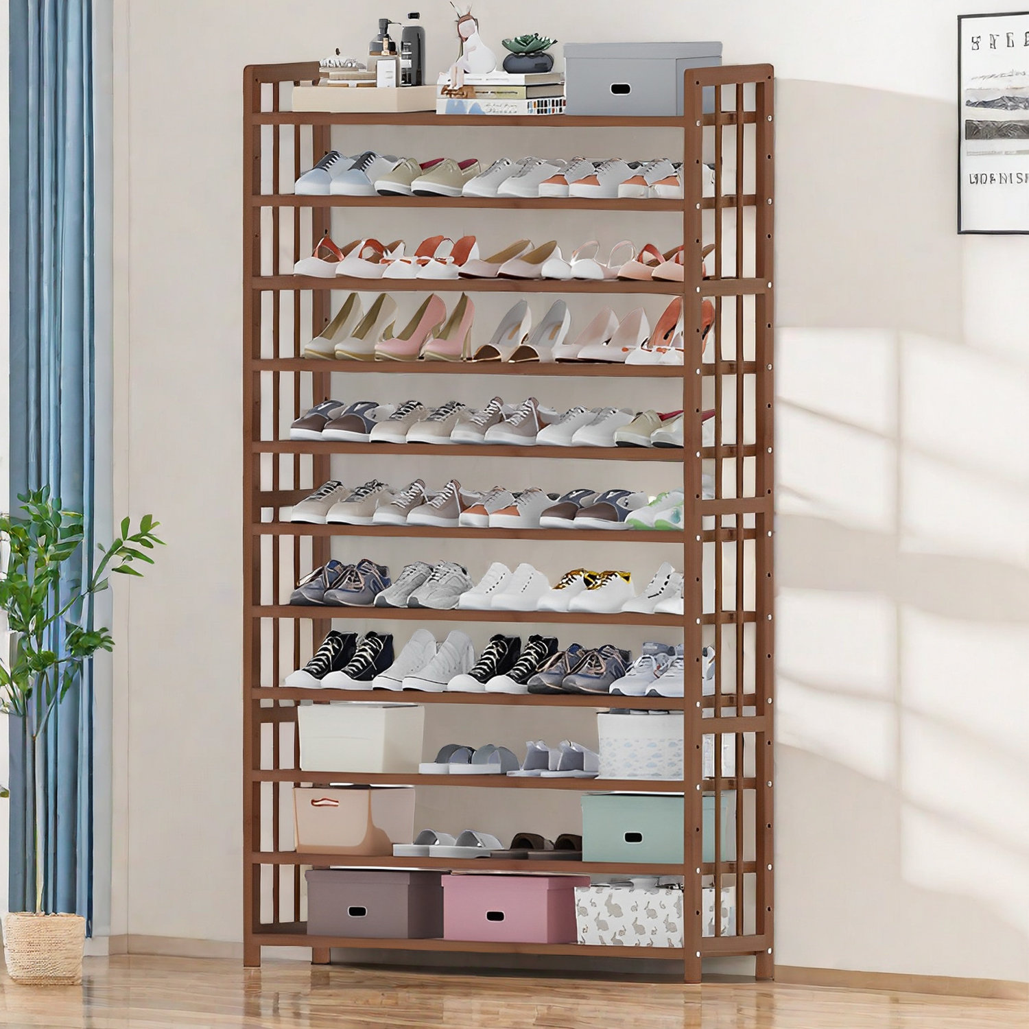 Latitude Run® 11 Tier Home Storage Shoe Rack - Wayfair Canada