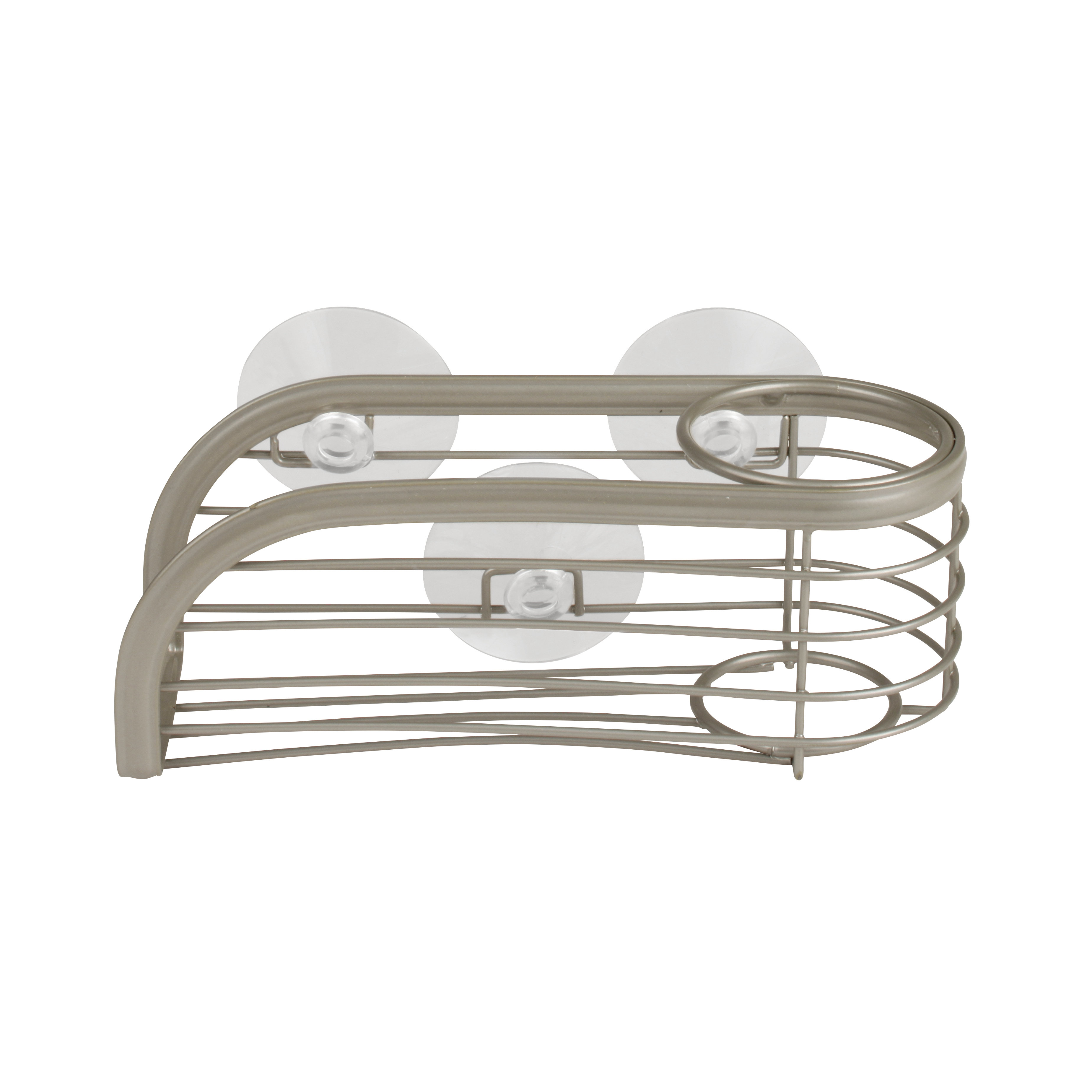 Spectrum Ashley Suction Sink Sponge & Brush Holder For Bathroom ...