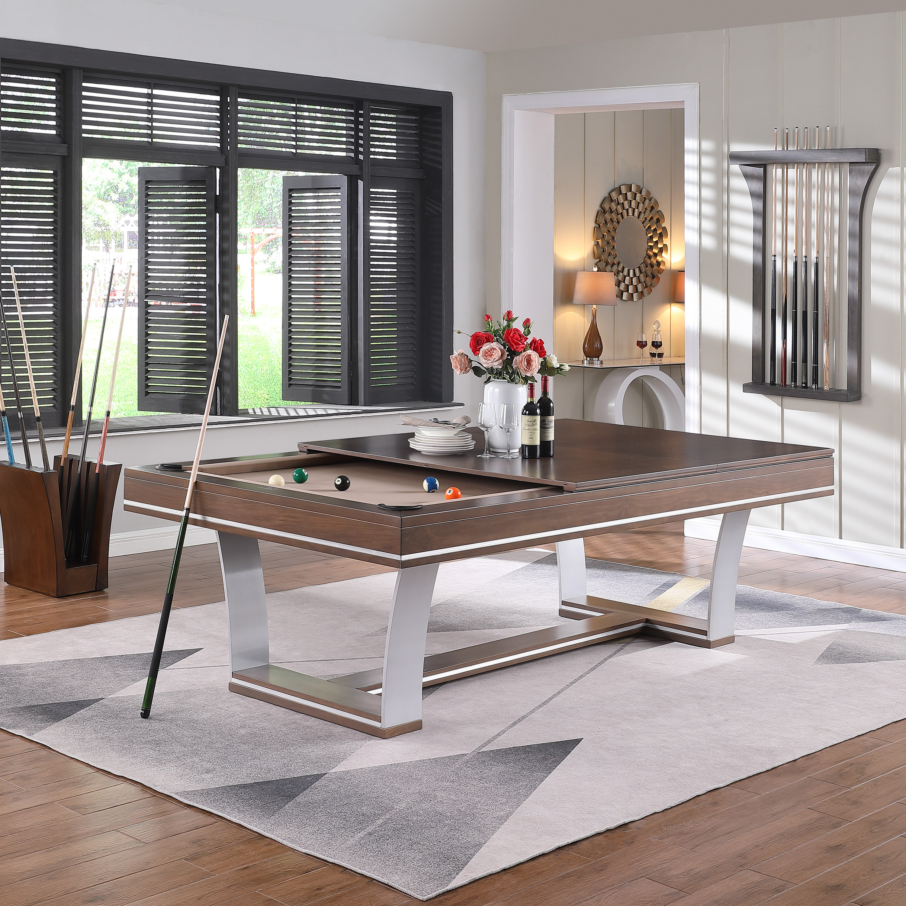 Playcraft Barcelona Playcraft 8'' Slate Pool Table with Professional ...