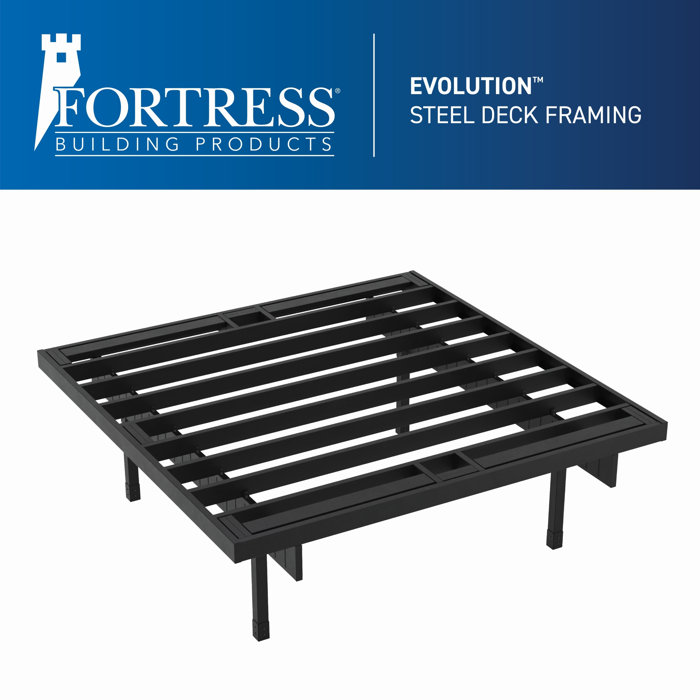 Fortress Building Products Apex 12' x 12' Freestanding PVC Deck Kit ...