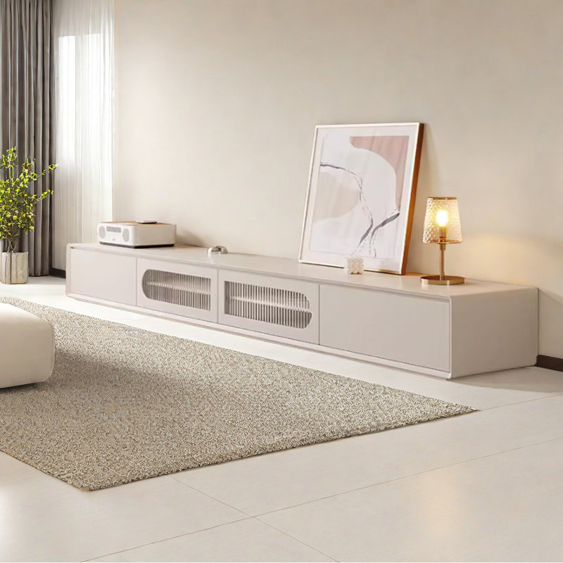 Hokku Designs Modern simple white TV cabinet. | Wayfair