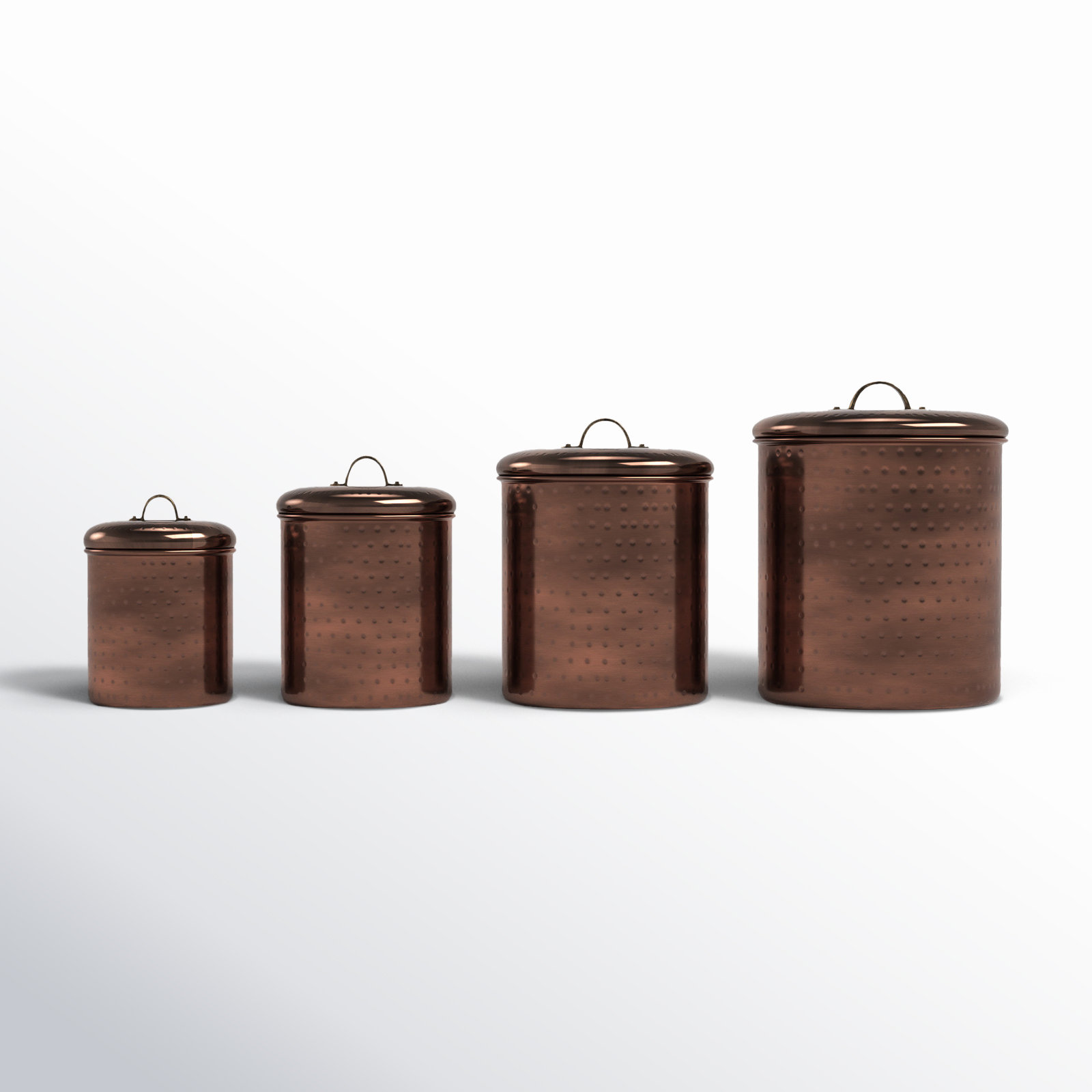Tatara Group Set of 4 Canisters Stainless Steel 4 Piece Kitchen ...