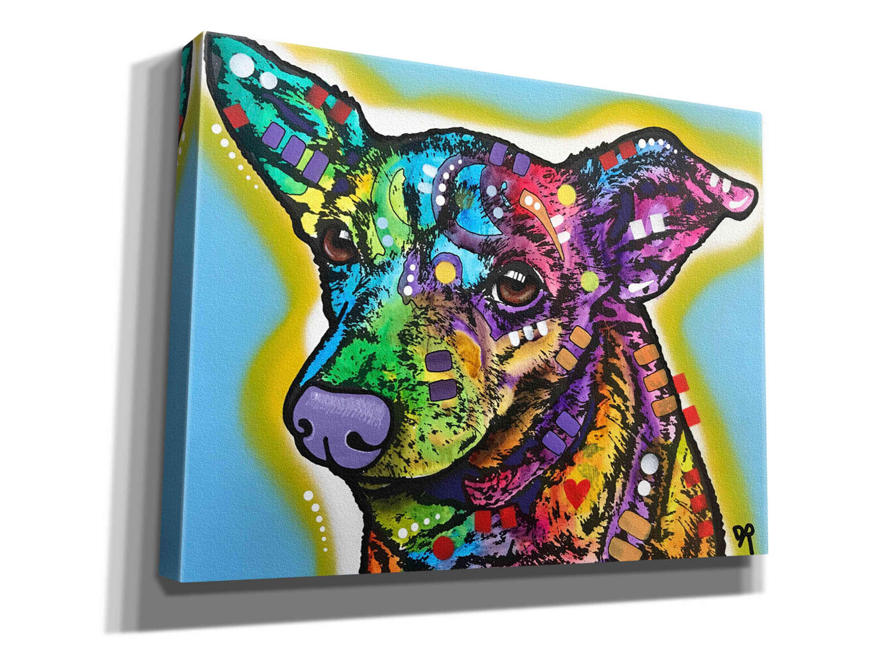 Latitude Run® Squat by Dean Russo - Wrapped Canvas Graphic Art | Wayfair