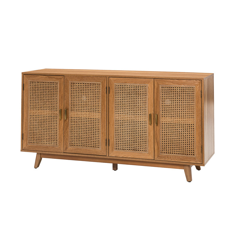 Kelly Clarkson Home Emily 56.8''Rattan TV Stand With Storage "& Reviews ...