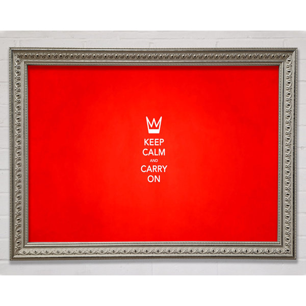 Happy Larry Keep Calm Framed Print | Wayfair.co.uk