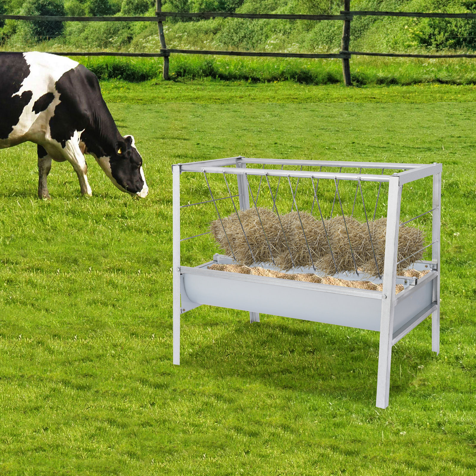 Tucker Murphy Pet™ Hay Feeder Goat Feeder Livestock Hay Feeder With ...