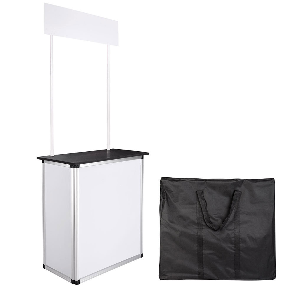 Yescom Freestanding Popup Promotional Counter Table Booth Portable Demo ...