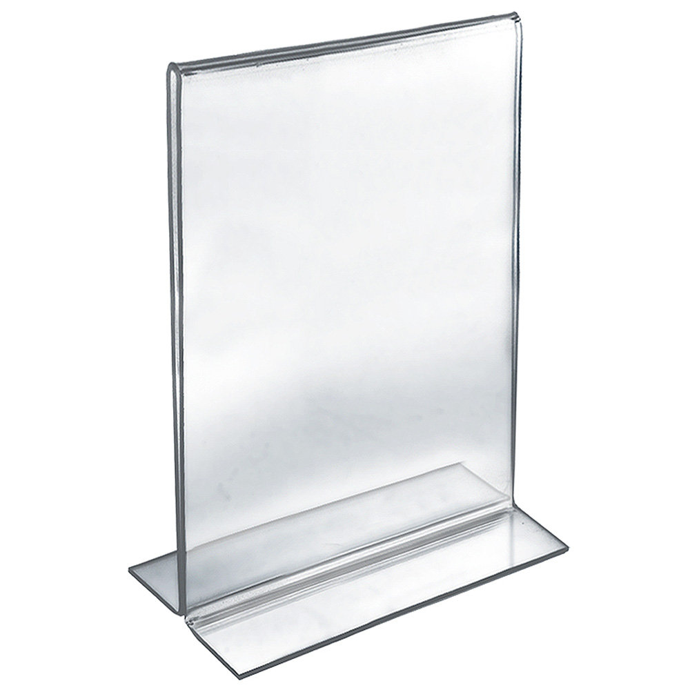 Azar Displays Bottom Loading Clear Acrylic T-Frame Sign Holder 11" Wide ...