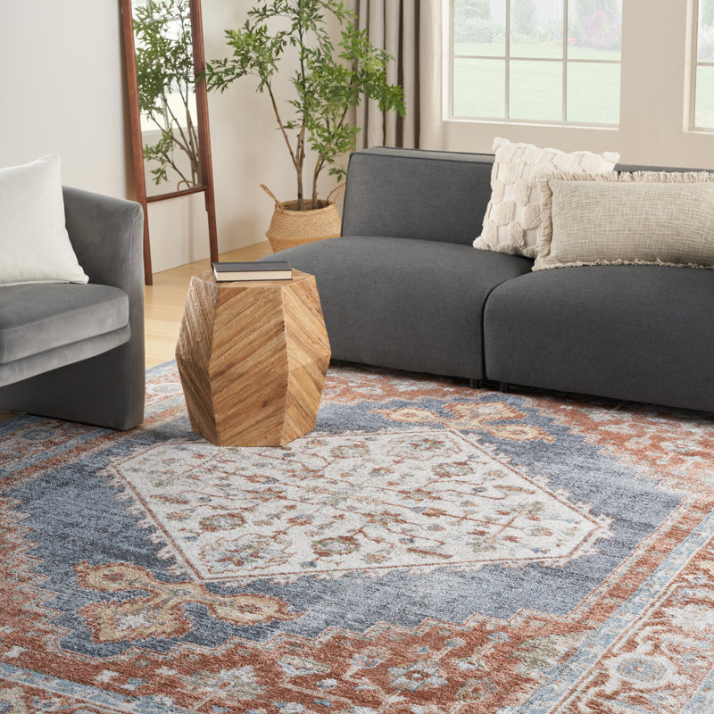 Bungalow Rose Makalyn Machine Washable Oriental Rug & Reviews | Wayfair