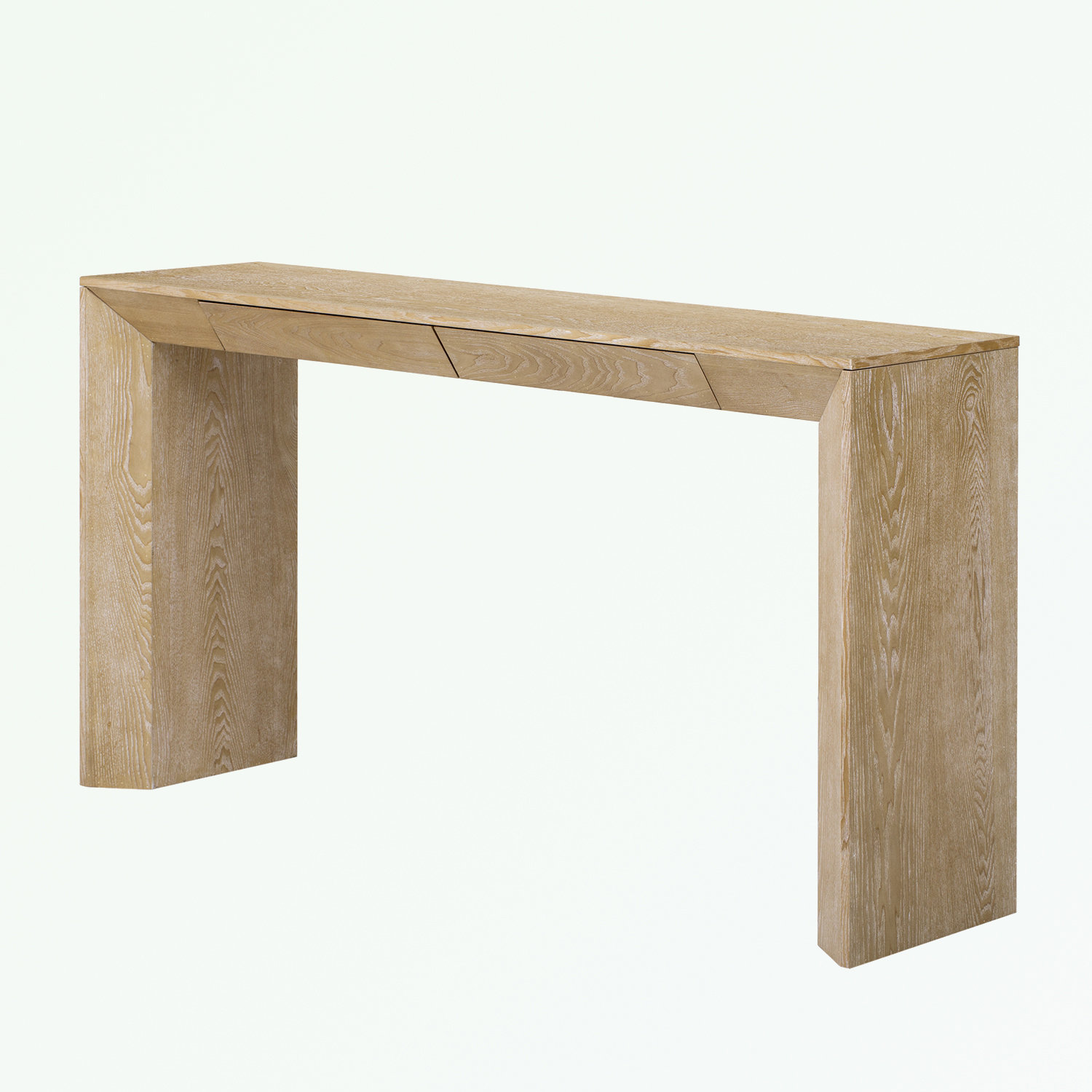 Latitude Run® console table with 2 Concealed Drawers and Thickened Legs ...