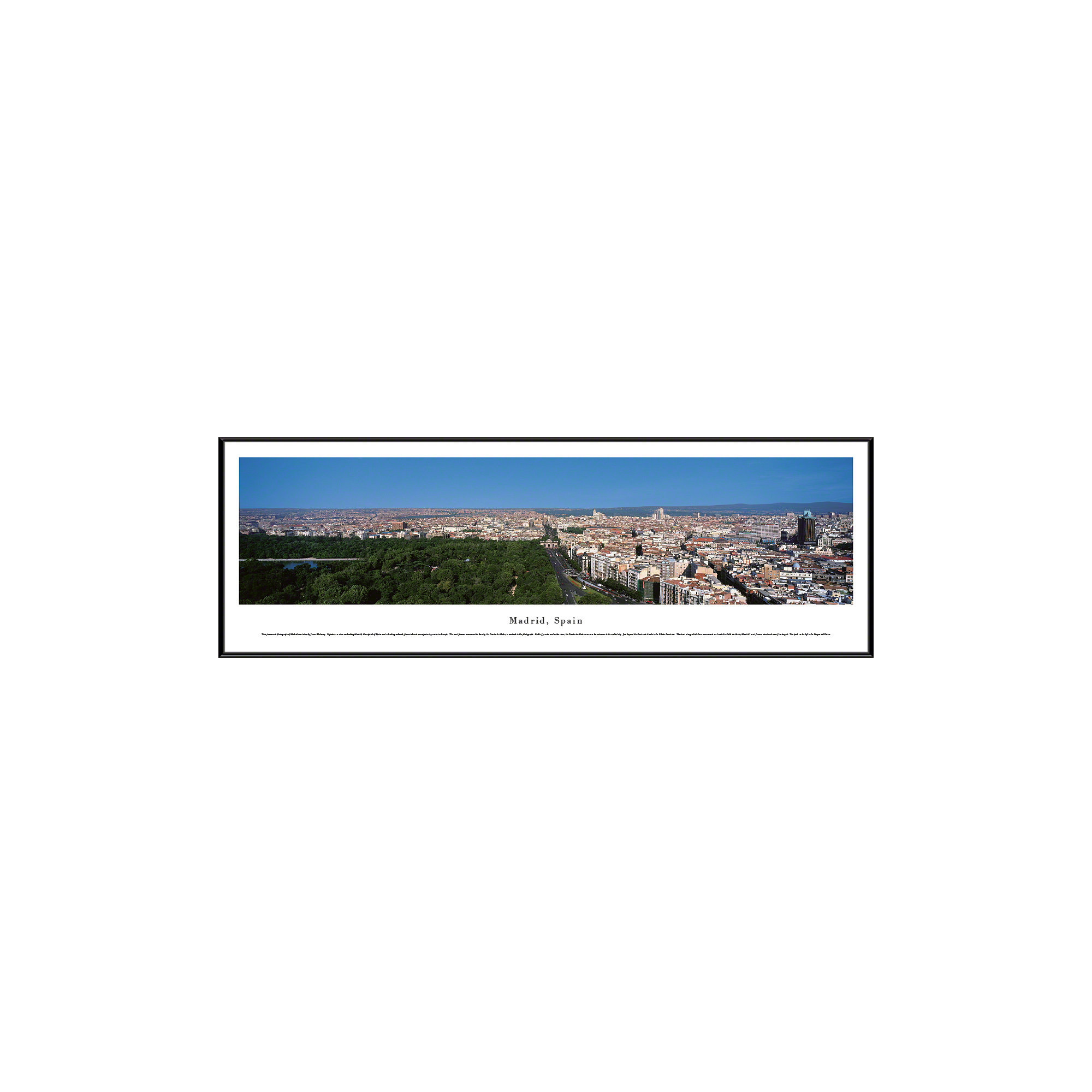 Vault W Artwork World Skyline Madrid, Spain by James Blakeway Framed ...
