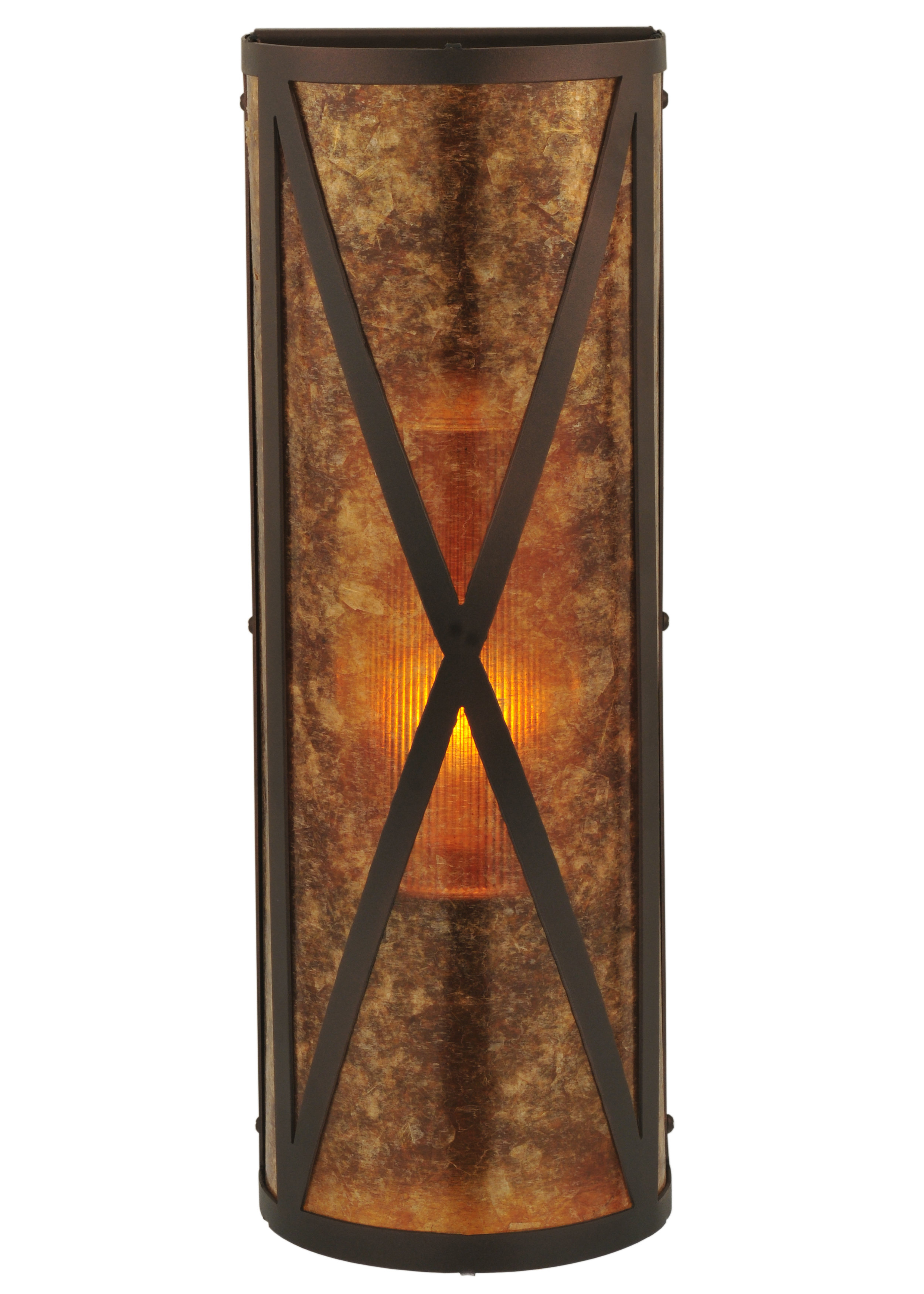 Meyda Lighting Saltire 1 - Light Flush Mounted Sconce | Wayfair