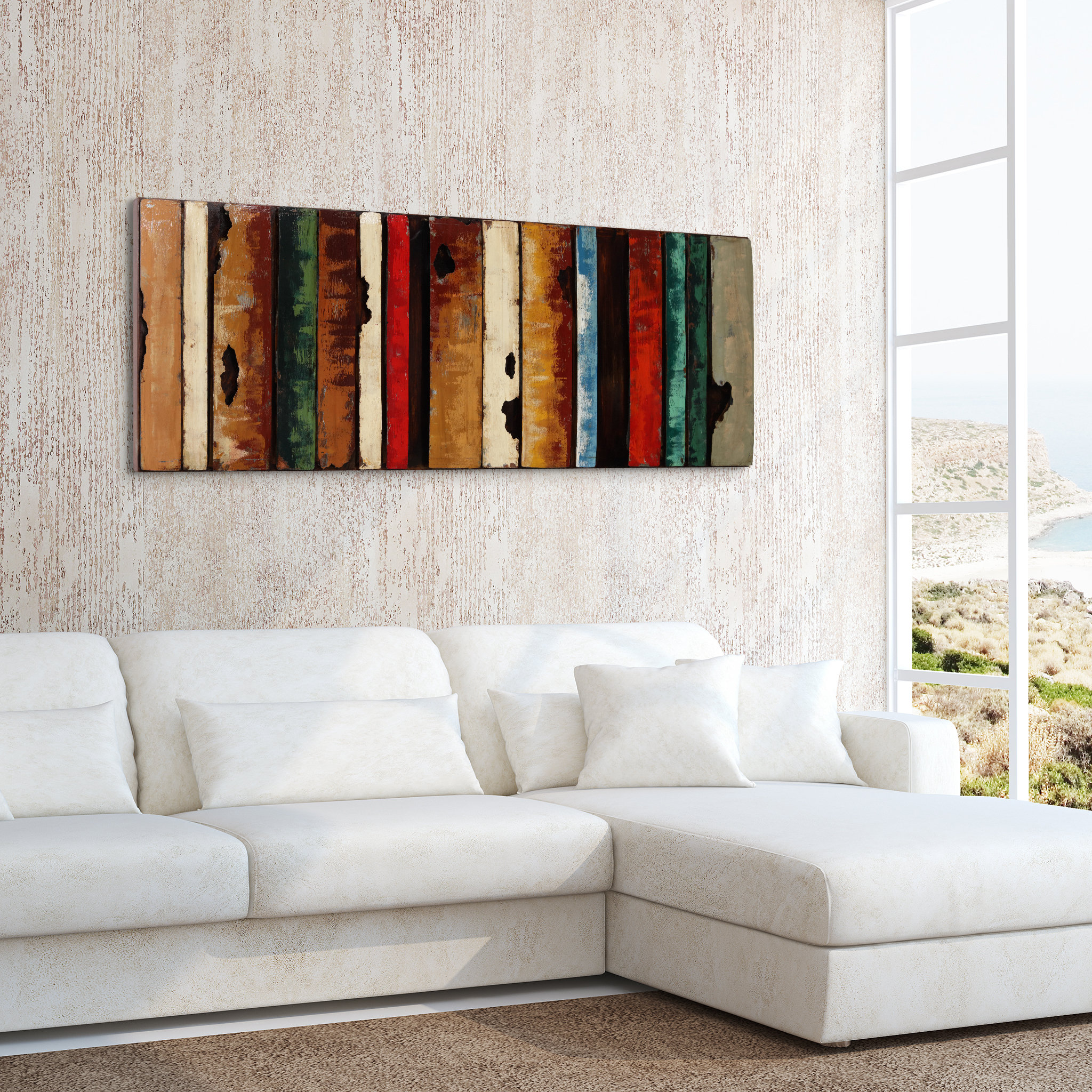 Loon Peak® Handmade Rustic Abstract Wall Decor on Metal & Reviews | Wayfair