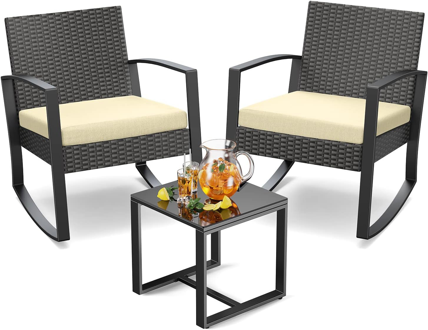 Ebern Designs Caniff 2 - Person Seating Group with Cushions | Wayfair
