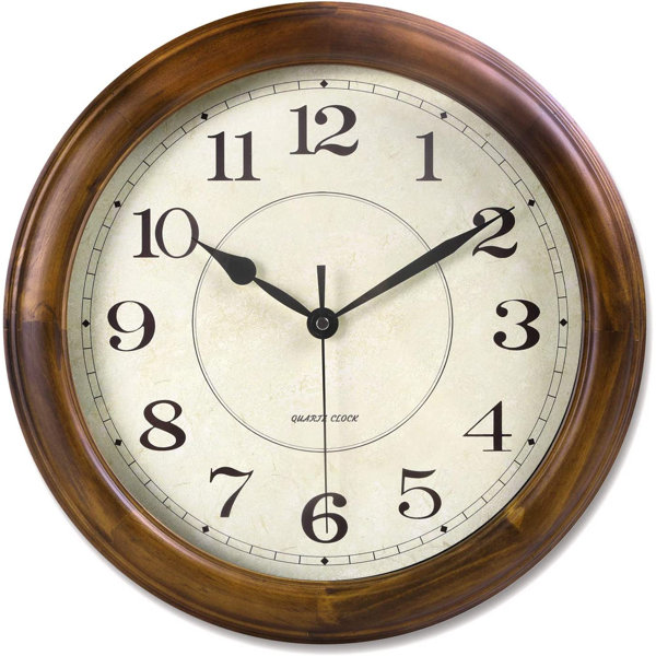 Alcott Hill® Atiah Wood Wall Clock | Wayfair