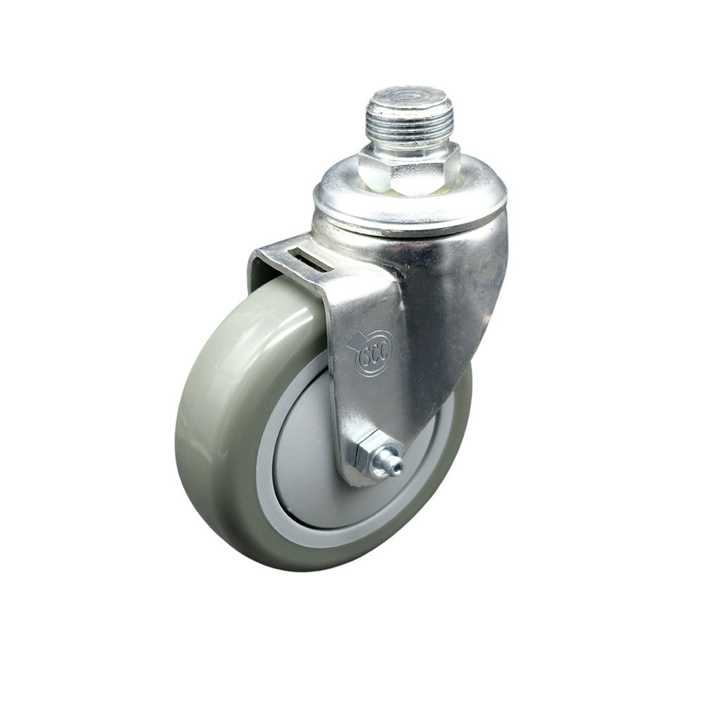Service Caster Thermoplastic Rubber Wheel with NPT Pipe Thread Stem ...