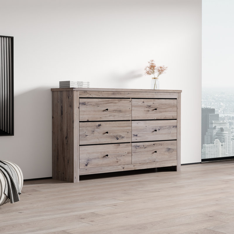 The Twillery Co.® Tangier 6 Drawer 63'' W Double Dresser | Wayfair